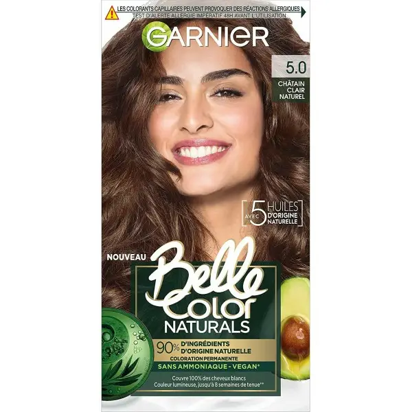 5.0 Natural Light Brown - Permanente Haarfarbe ohne Ammoniak B...