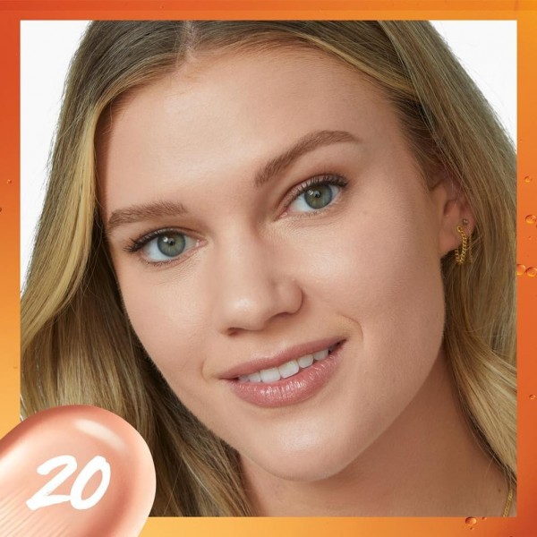 Shade 20 - Glow & Skin Care Fluid Foundation with Vitamin...