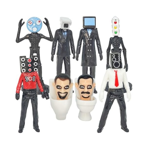 Dlishka Skibidi Toilet Toy,Figurines DAnime à Collectionner,Le Cade...
