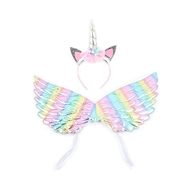 BJH Serre Tête Licorne et Ailes de Licorne, Accessoires pour Enfant...