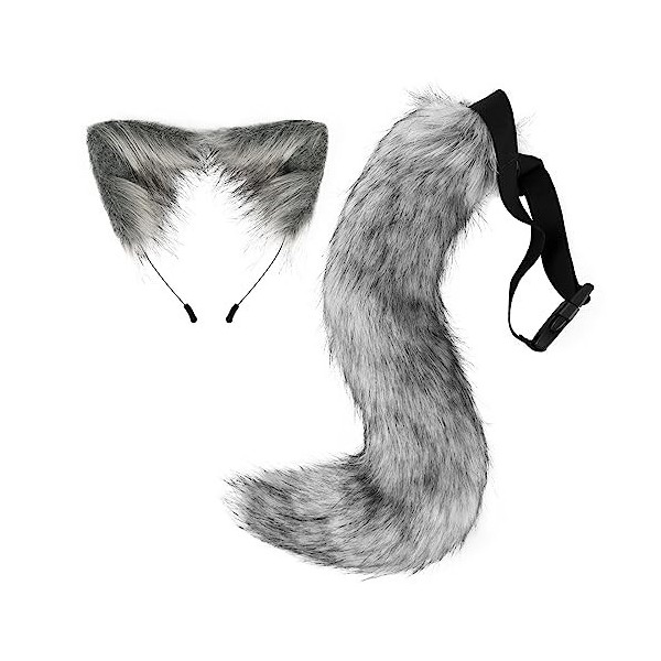 LICHENGTAI Renard Cosplay Set pour Enfants Adultes, Renard Déguisem...