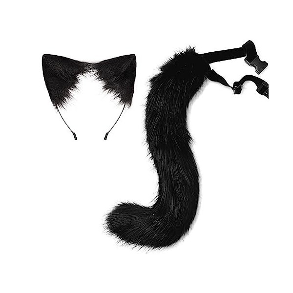 LICHENGTAI Renard Cosplay Set pour Enfants Adultes, Renard Déguisem...