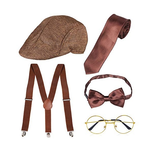 Haichen des années 1920 Hommes Gatsby Gangster Costume Accessoires ...