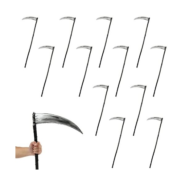 Faux dHalloween Deluxe – Lot de 12 – 5 pièces – Accessoire de faux ...