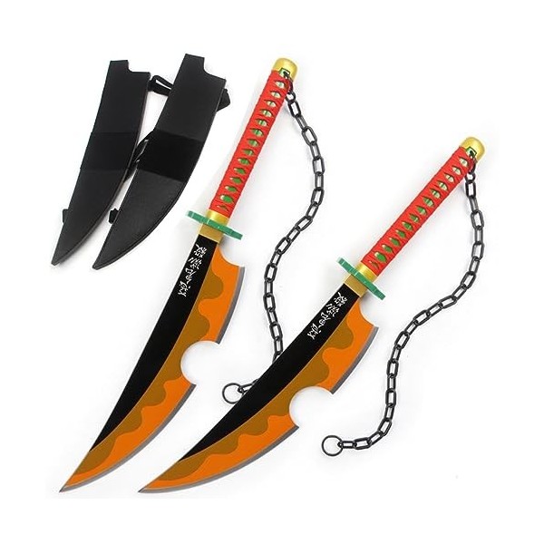 Katana Japonais, Épée DAnime en Bambou De 80cm/31.5in, Uzui Tengen ...