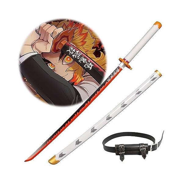Épée Danime En Bambou Épée De Samouraï Rengoku Kyoujurou De Epee En...