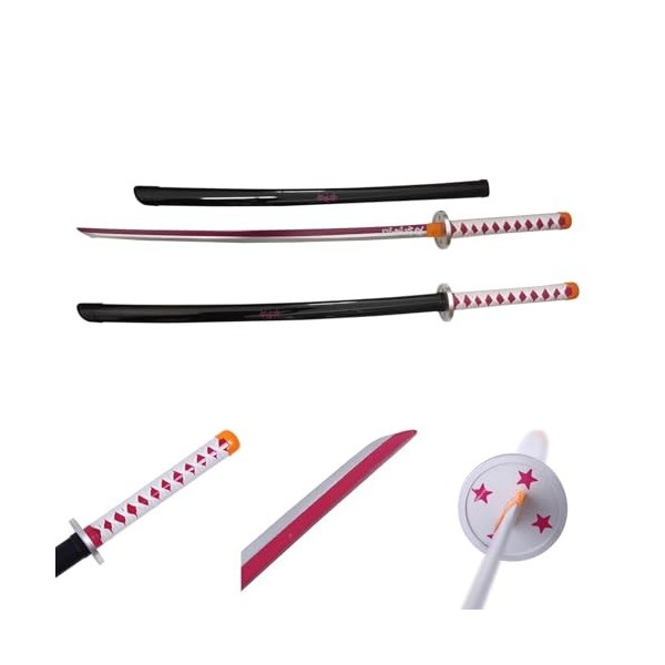 QHDPKU Anime Katana Cosplay Épée,Katana Inspiré Demon Slayer Épée 1...