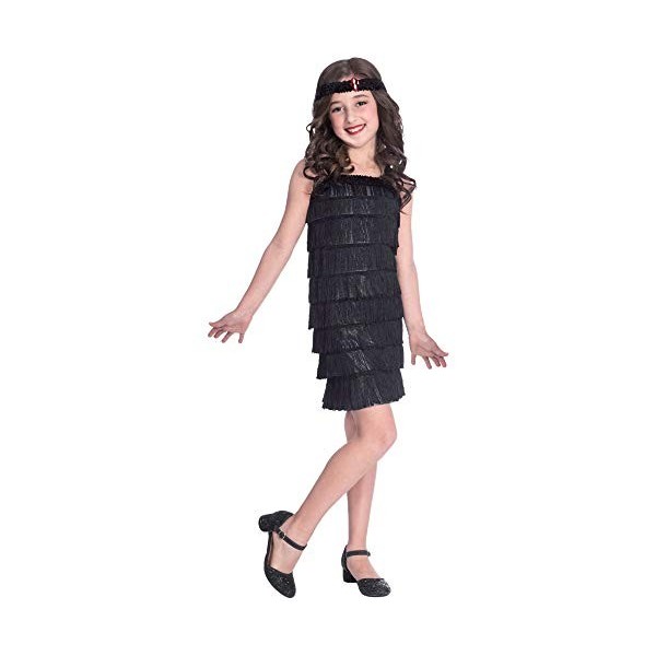 Amscan Le costume noir pour enfant de Flapper contient la robe et l...