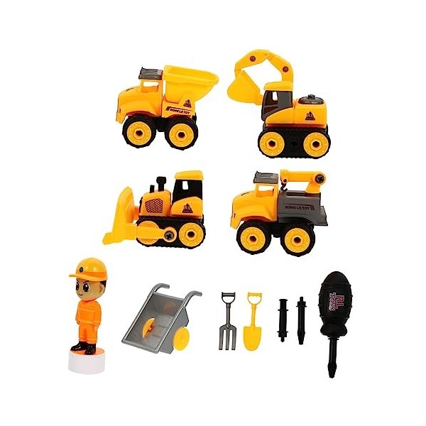 Toyvian 1 Jeu Véhicule Dingénierie Dassemblage Jouets Déveil Jouet ...
