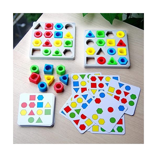 Jouet éducatif sensoriel de Couleur de Jeu dassociation de Formes,
