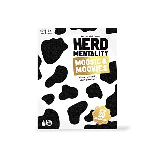 Herd Mentality Moovies & Moosic Jeu de société | Amusant pour toute...