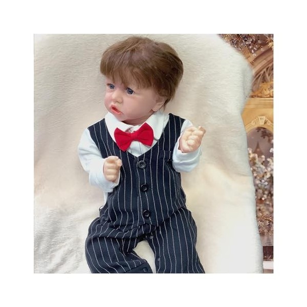 Poupée Reborn Garçon, 22Pouces Poupées Reborn Bébé Nouveau-Né Fille...