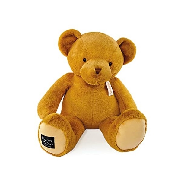 Histoire dOurs - Peluche Géante Ours - Le Nounours - Ocre - 75 cm