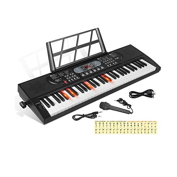 Hricane 61 touches clavier de Piano avec Microphone Piano Note auto...