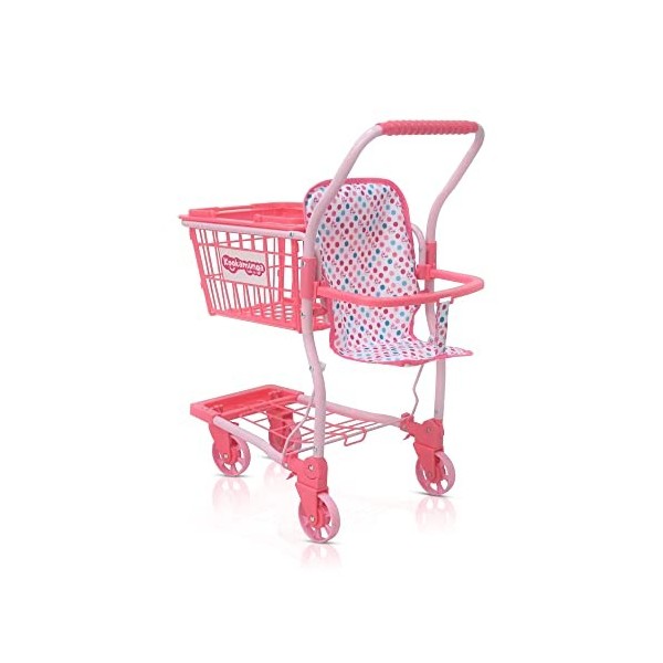 KOOKAMUNGA KIDS chariot dachat de jouets avec panier à main amovibl...