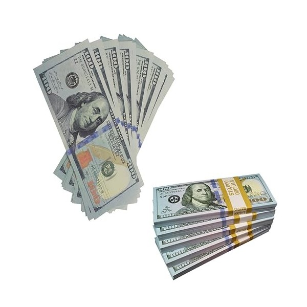 120 Blätter Scratch Cash 100 $, Dollars De Jeu, Movie Money Dollar,...