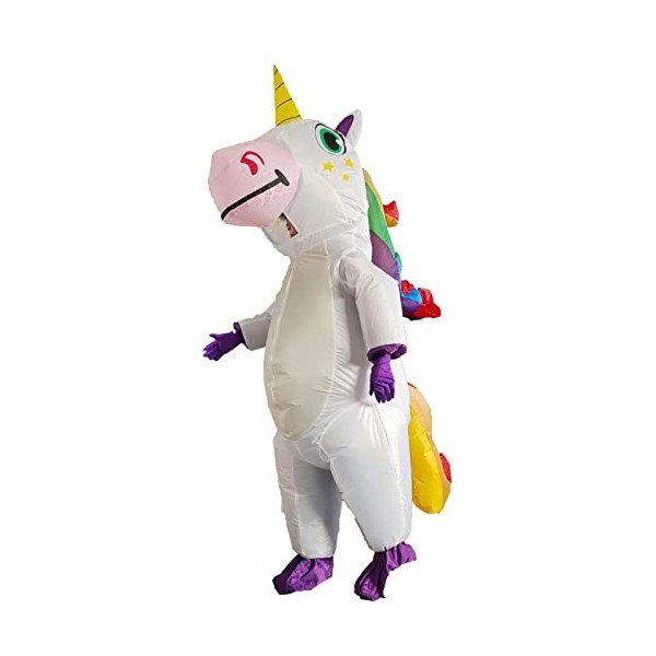 SHMIZZ Déguisement Gonflable Licorne, Costume Gonflable Magic Licor...