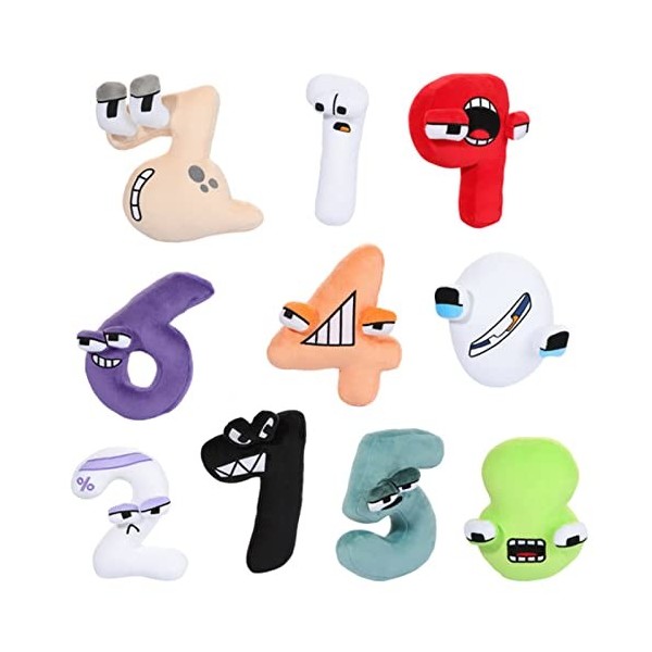 SOCLING Number Lore Plush, Alphabet Lore Plush, 0-9 Number Toy Plus...