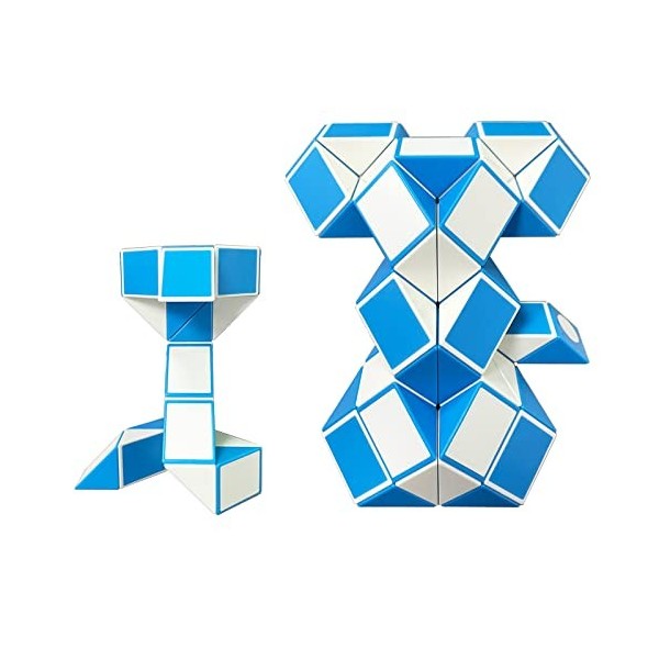 EACHHAHA Serpent Magique 24 Blocs-Magic Snake Cube-Snake Puzzle-Cas...