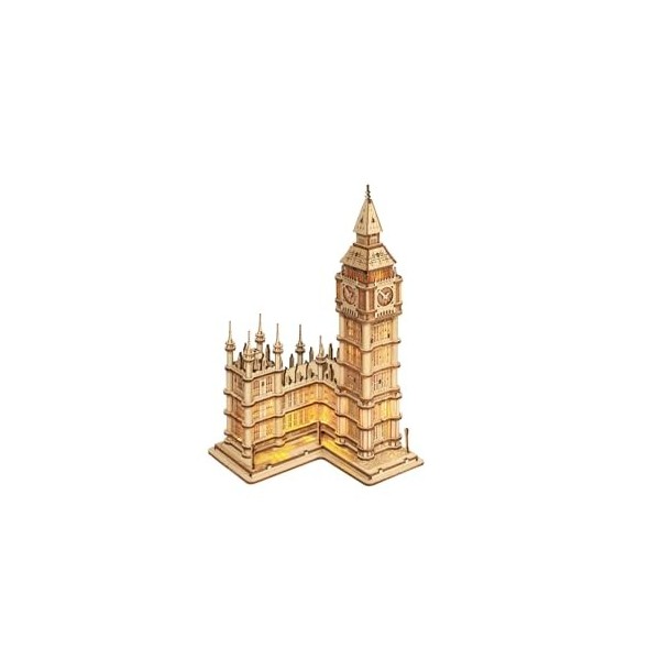 INSTR pour 3D Jeu de Puzzle en Bois Big Ben Tour Pont pagode modèle...