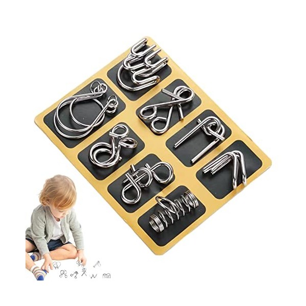 Hitrod Puzzles en Fil métallique, Jouets Puzzle en Fil métallique