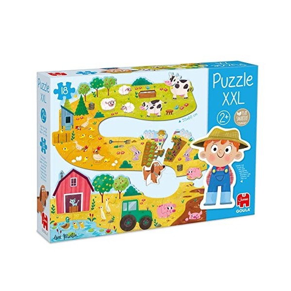 Goula Puzzle XXL - La ferme - 18 pièces - Puzzle enfant progressif ...