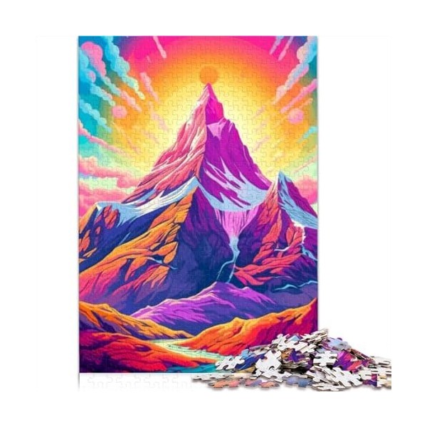Puzzle Color Splash Lion 500 pièces Puzzles Jouets Puzzles en Bois ...