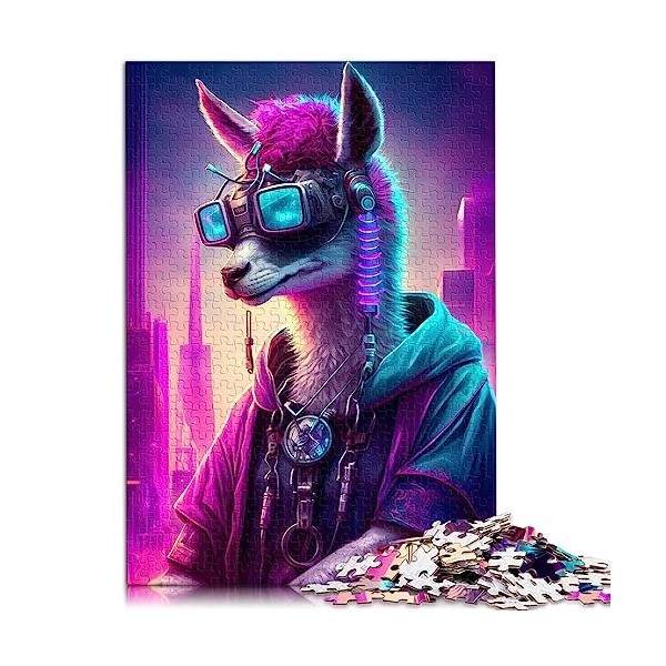 Puzzle 1000 pièces pour Adultes Lama Mignon en Carton recyclé Puzzl...