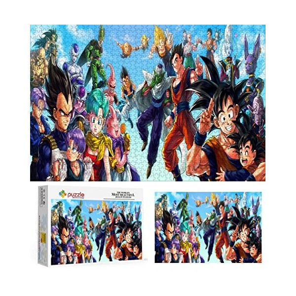 Puzzle 1000 Pièces pour Adultes, Puzzle Anime Dragon Ball Z, Petit ...