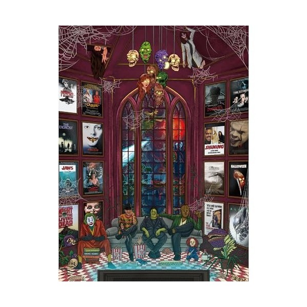 Taozi & Lizhi Halloween Puzzle Collection - Horror Movie Night, Adu...
