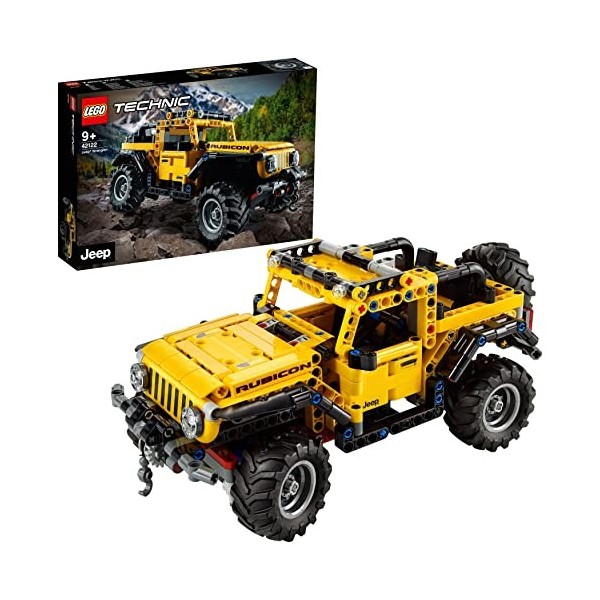LEGO 42122 Technic Jeep Wrangler Rubicon: Modèle de Collection 4x4,...
