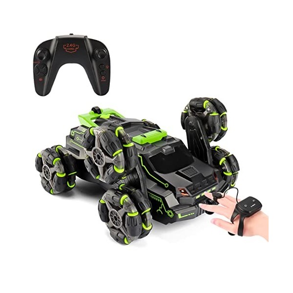 GLOYER Voiture RC de Cascade à Bras oscillant à Six Roues 4 Roues m...