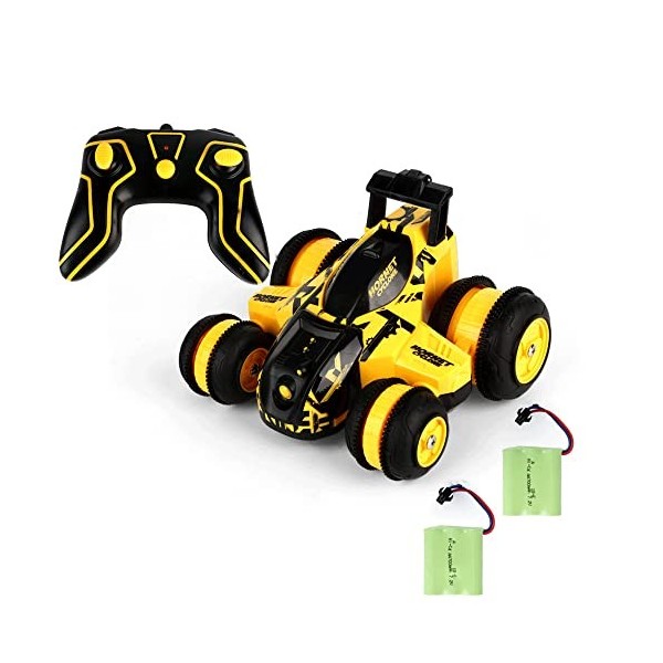 GLOYER Voiture de Cascade RC Tout-Terrain pour Enfants, Rotation à ...
